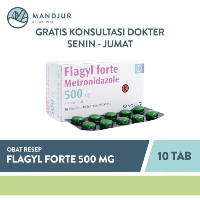 Jual Flagyl Forte 500 Mg 10 Tablet Di Seller Apotek Mandjur Official Store - Kebon Sirih, Kota ...