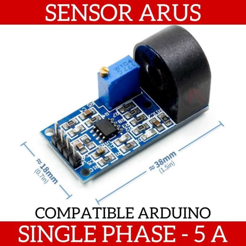 Jual Module Sensor Arus 5a Current Sensor Single Phase Output Analog Di 1815