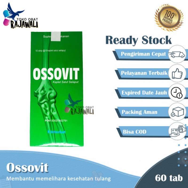 Jual Ossovit Vitamin Tulang Perbox ( 10 Strip 6 Tab ) di Seller RIFAH ...