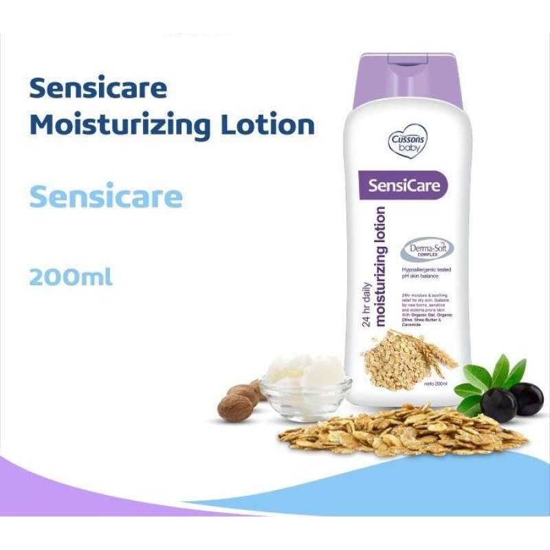 Jual Cussons Baby Sensicare Moisturizing Lotion 200ml Lotion Kulit ...