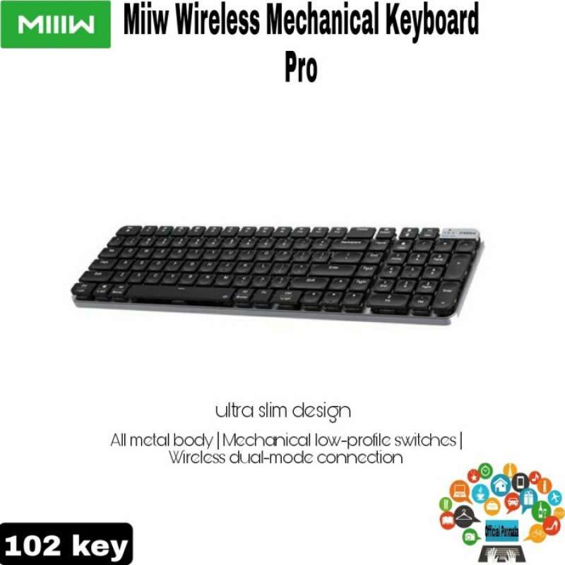 Promo Miiiw Wireless Mechanical keyboard pro Diskon 33% di Seller Rayi ...