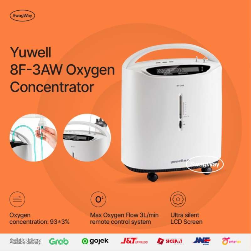 Promo Oksigen Konsentrator Yuwell 3L 8F-3Aw Oxygen Concentrator 8F 3Aw ...