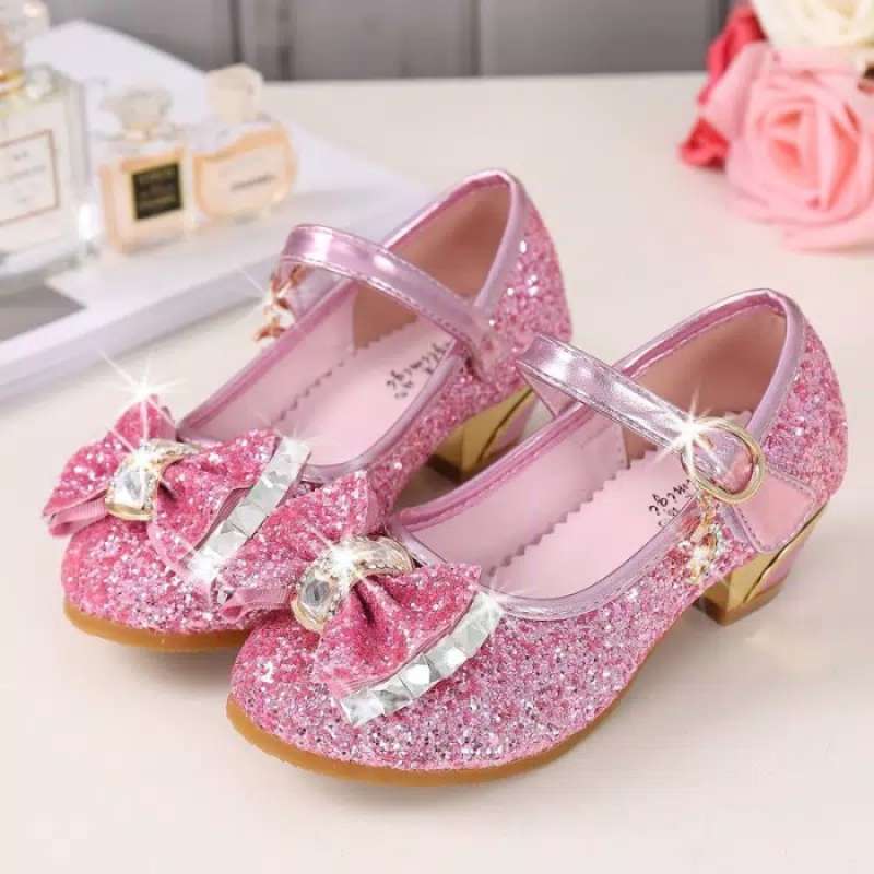 Promo SEPATU PESTA PRINCESS FROZEN ELSA SOFIA HAK HIGH HEELS ANAK ...