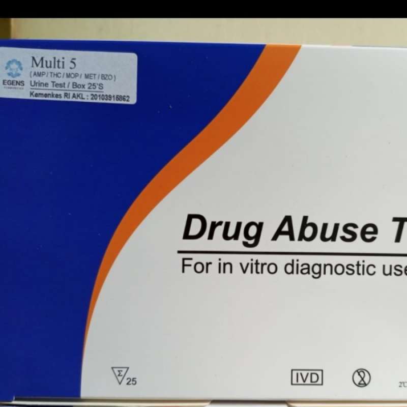 Promo Drug Abuse Test multi 5 parameter 1 box isi 25 pcs merek egens ... Promo Drug Abuse Test multi 5 parameter 1 box isi 25 pcs merek egens ...