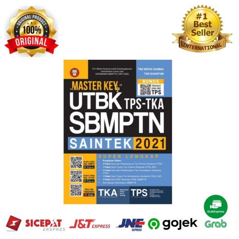 Jual Buku Master Key Of Utbk Sbmptn Sainte 2021 + Tps&tka (tim Widya Gamma) Di Seller Indah ...