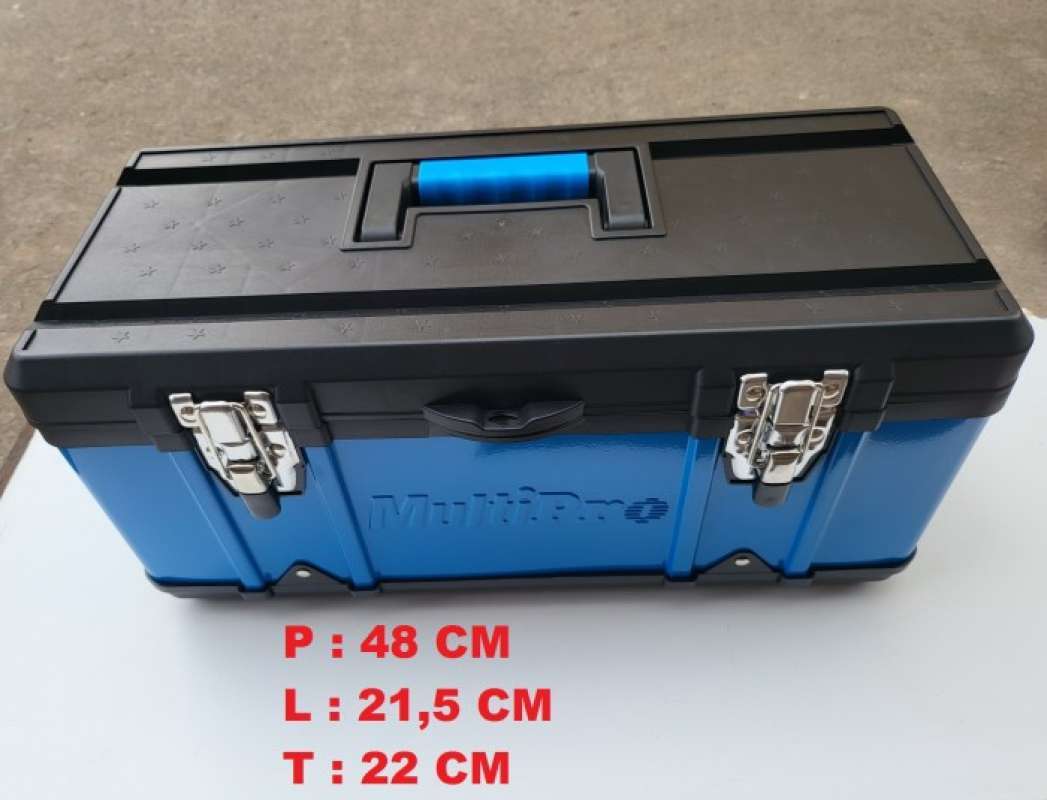 Promo MULTIPRO Toolbox Tool Box Plastik Body Besi 19 inch Heavy Duty 19 ...