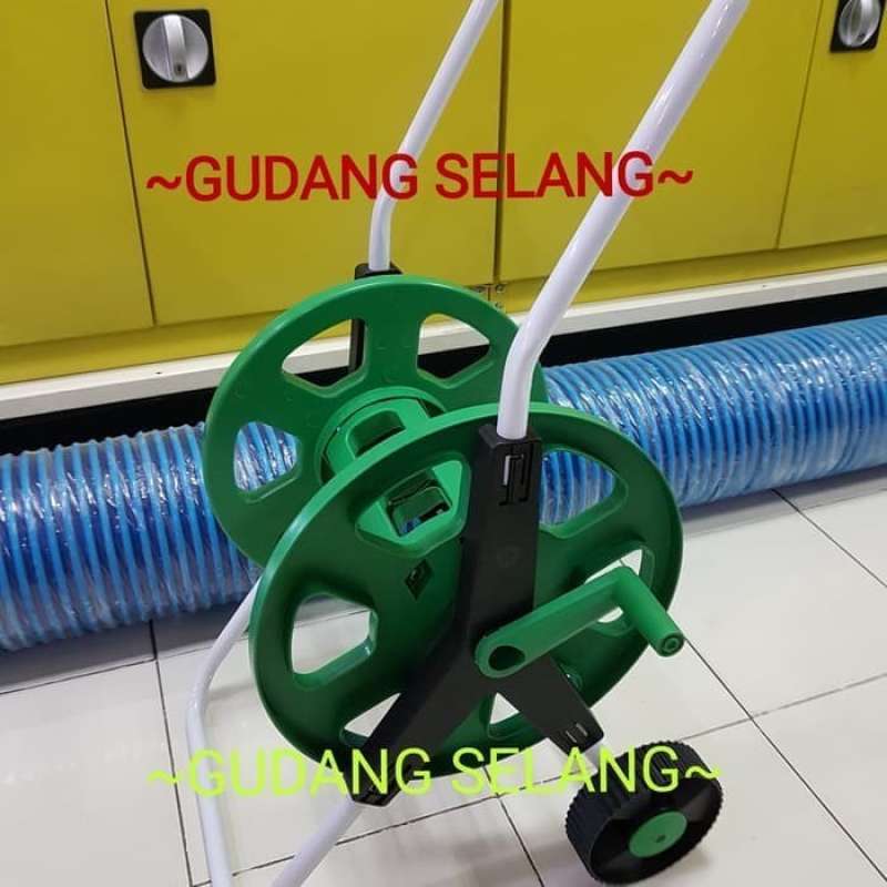 Promo Gulungan Selang / Hose Reel Rol Selang Dengan Roda Taiwan Diskon ...