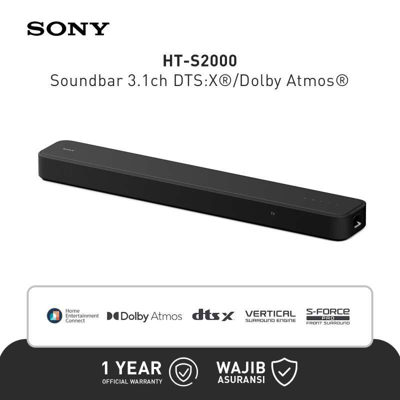 Jual Sony HT-S2000 Soundbar 3.1ch DTS:X/Dolby Atmos di Seller Sony ...