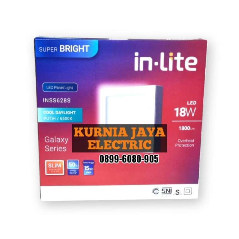 Promo INLITE Downlight Panel Light LED Outbow Kotak 18W INSS628S Diskon ...