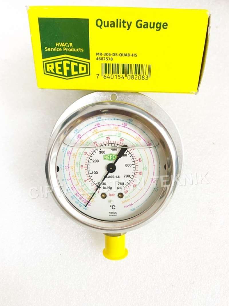 Promo Pressure Gauge Refco High - R410A/32 (Model Raket) Diskon 23% di Seller Raharja ID Store ...