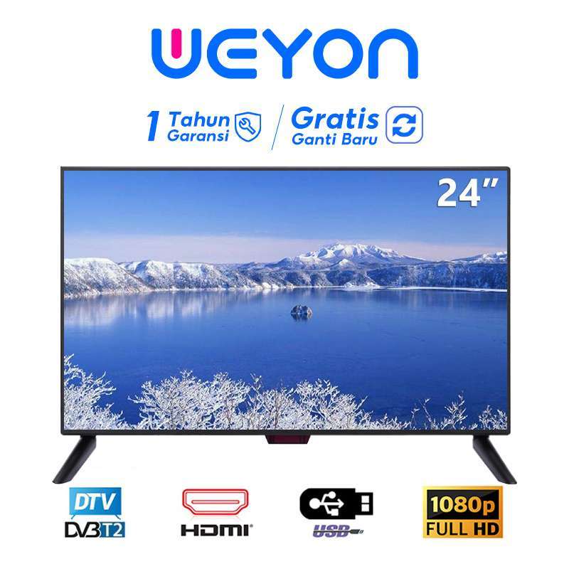 Jual WEYON LED TV DIGITAL 24 INCH 24INCH FULL LAYAR DIGITAL GARANSI ...