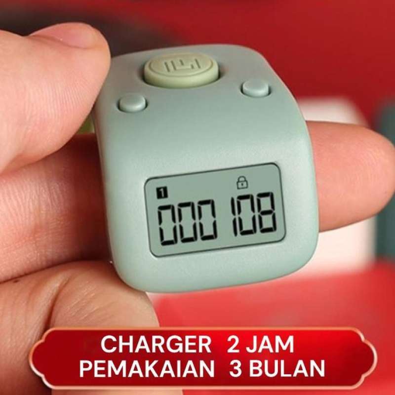 Jual Tasbih digital Rechargeable generasi terbaru tally counter hold ...