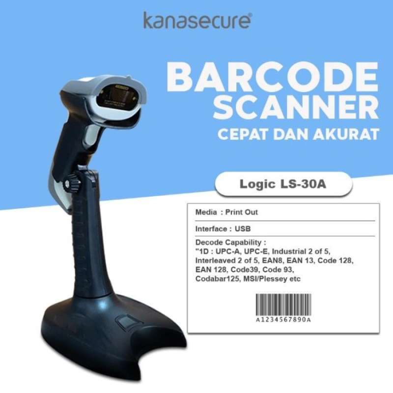 Promo Fingerspot Logic Ls-30A Laser Barcode Scanner With Stand Diskon ...