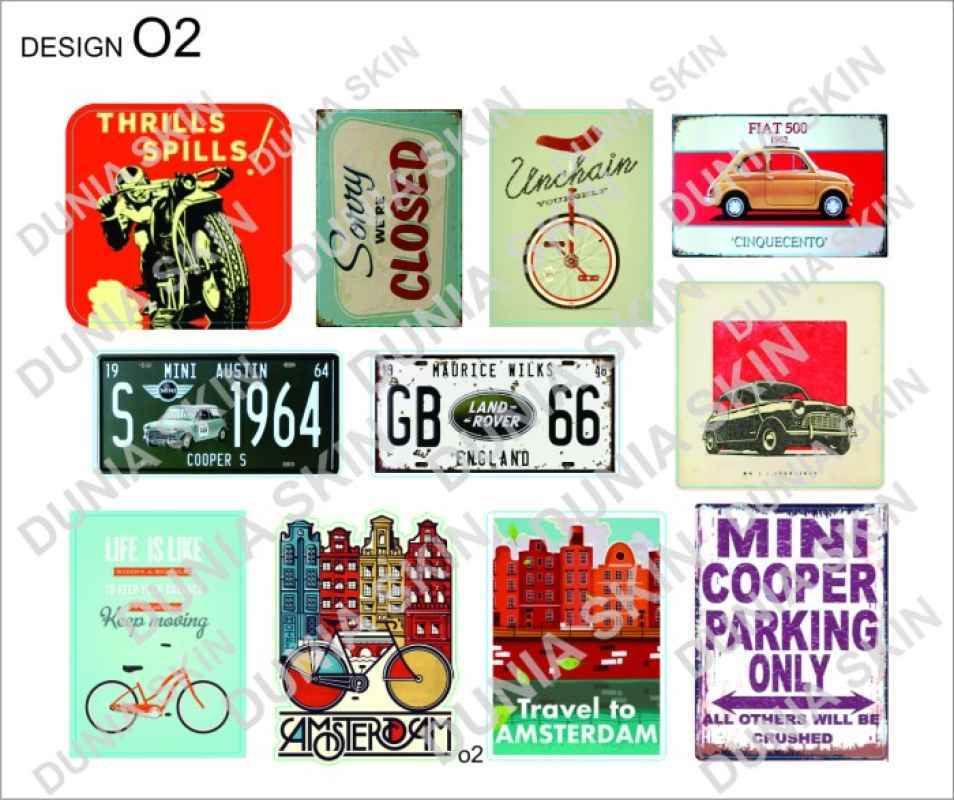 Jual Travel Label / Sticker Koper Rimowa Design O2 - Retro Logo ...