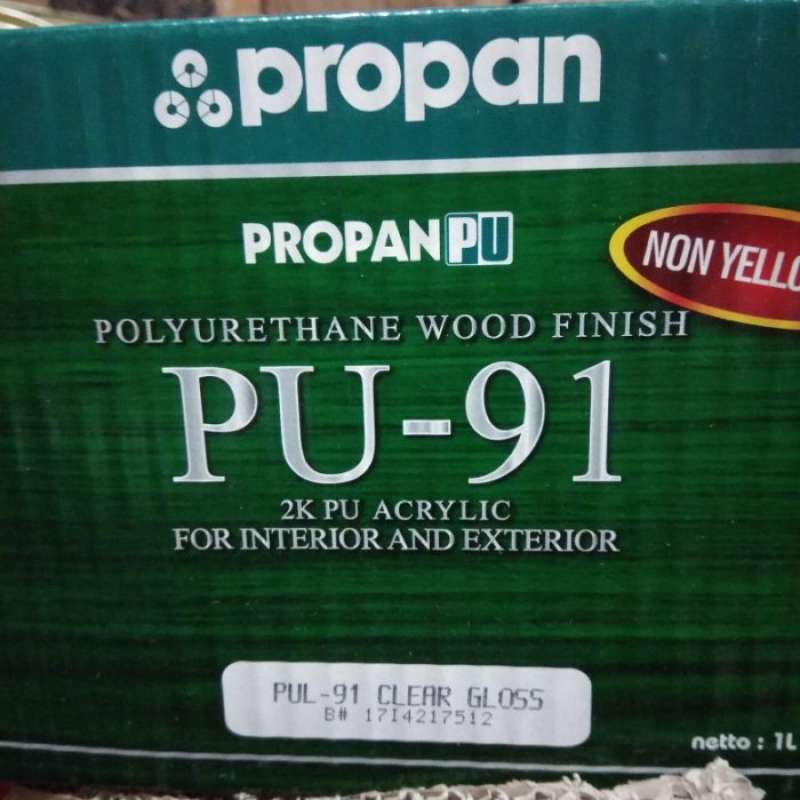 Promo clear / pernis propan PU 91 polyurethane wood finish untuk meuble ...