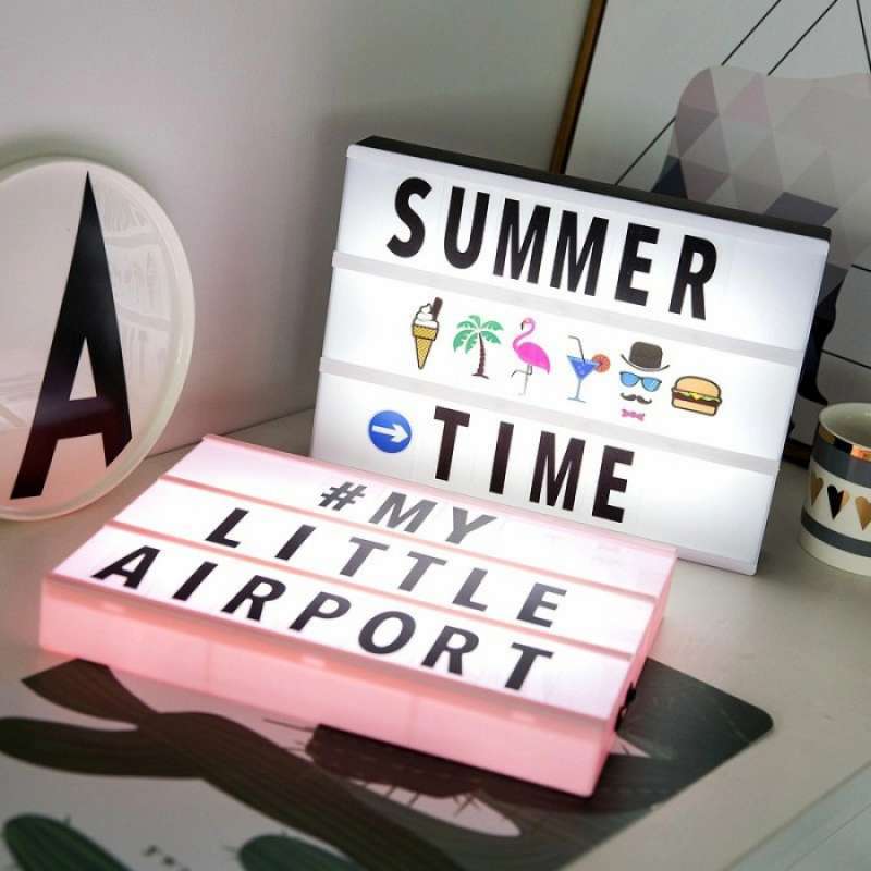 Jual A4 Home Sign Box Lightbox Message Board Wedding Lamp Di Seller ...