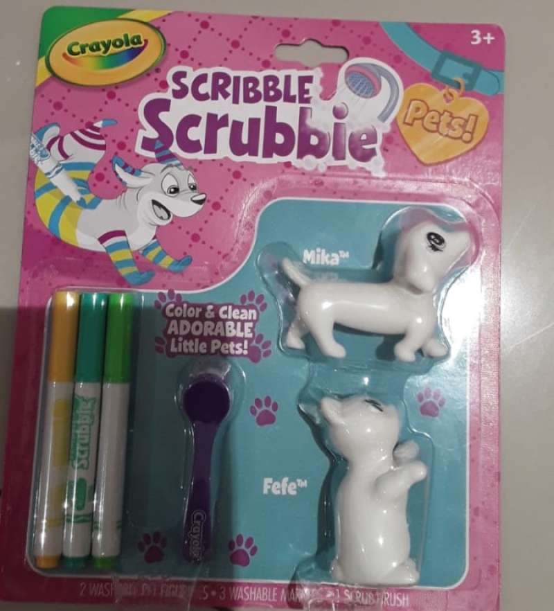Jual Crayola Scribble Scrubbie Pets Dog Pack Animal Toy Set Di Seller ...