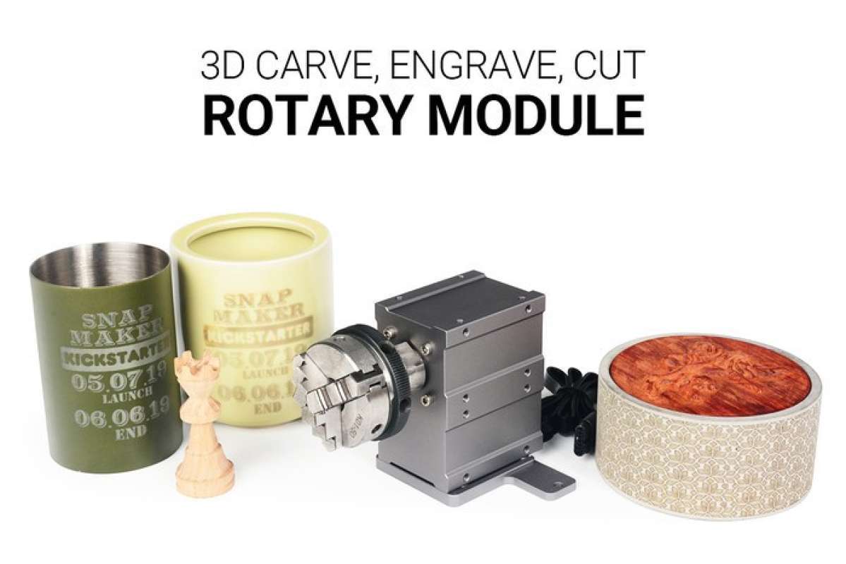 Promo Snapmaker 2.0 A350 Rotary Module For Cnc Router And Laser Diskon ...