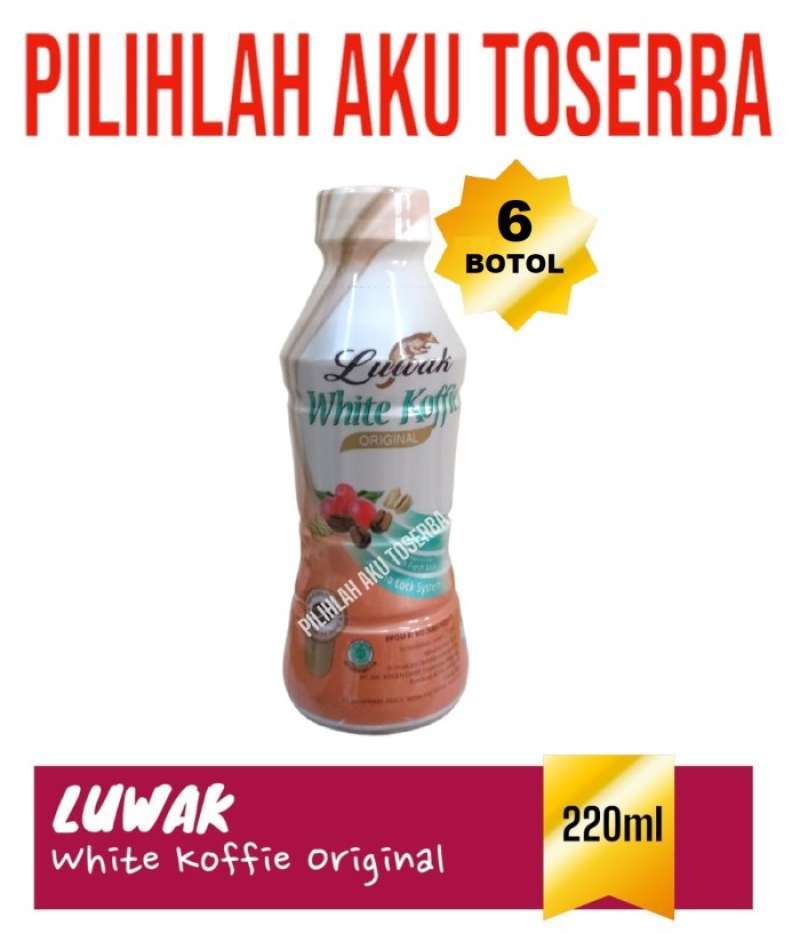 Promo Kopi Luwak White Koffie 220 Ml - ( Harga 6 Botol ) Diskon 12% Di ...