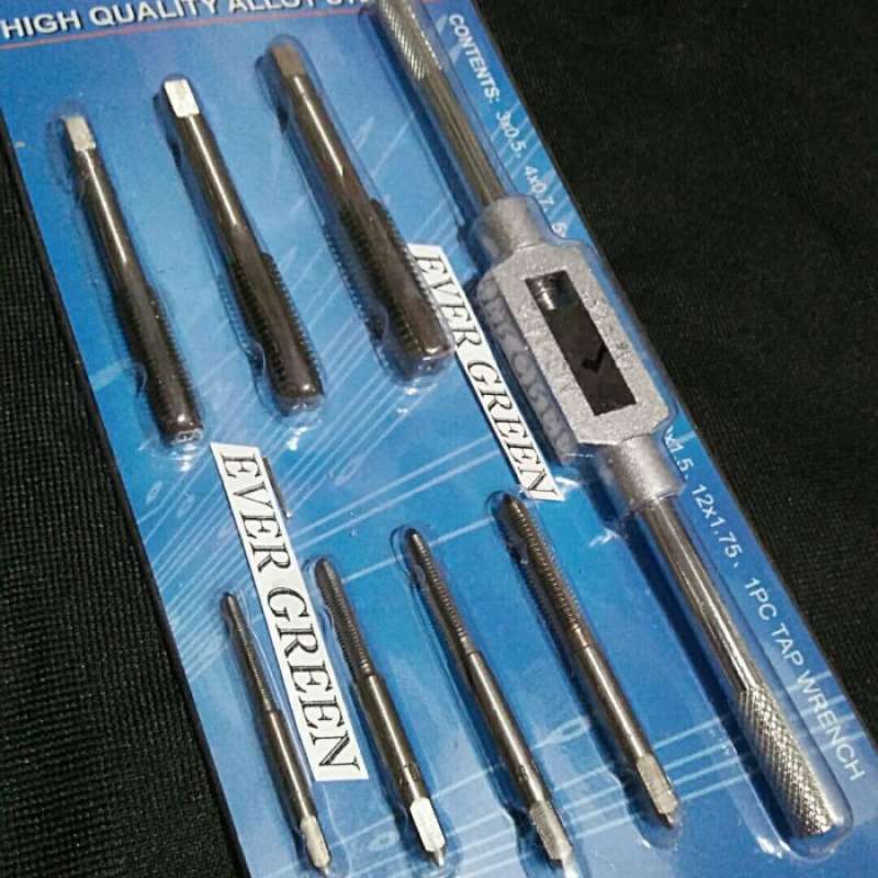 Promo TAP DRAT set 8 pcs - Snei Drat Baut - Stancg Tap Baut Gagang Snei ...