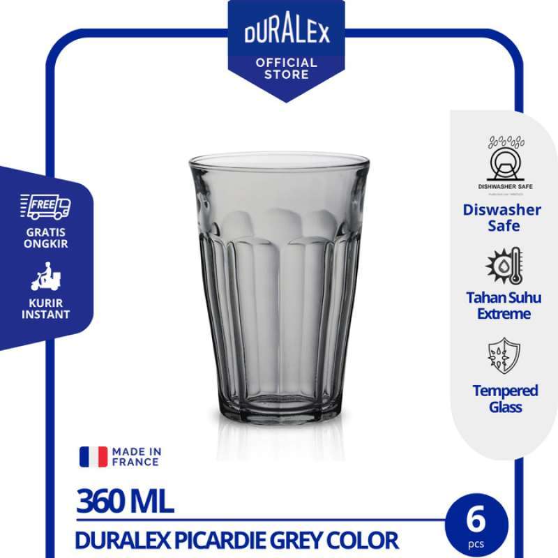 Promo Duralex Picardie Tumbler 360ml Grey - Set of 6 Diskon 33% di Seller Dapuran Ndeso - Tugu ...