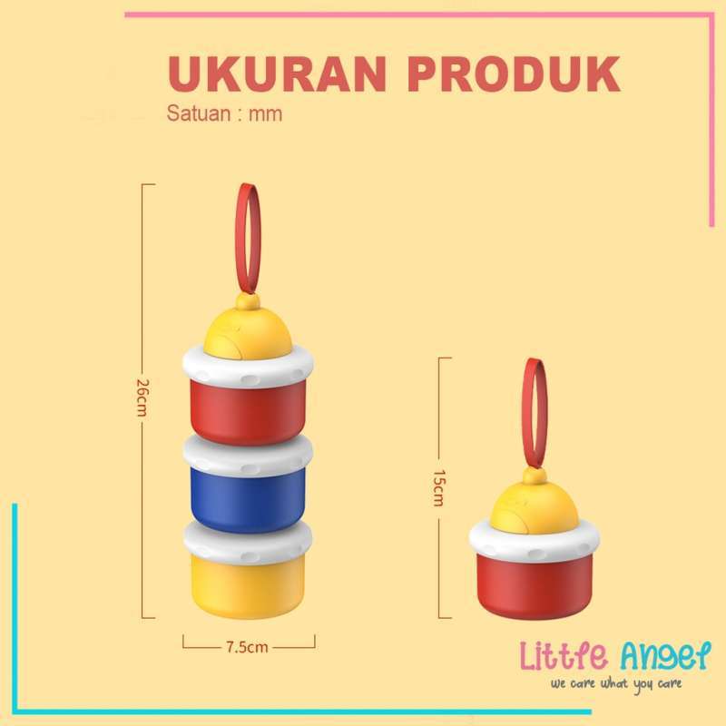 Jual Tempat Susu Susun Bayi Kotak Travel Susu Formula Wadah Sekat ...