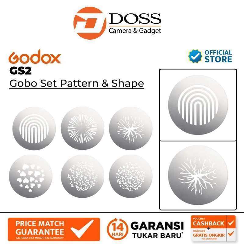 Jual Godox VSA-GS2 Gobo Set Pattern & Shape for VSA Spotlight ...