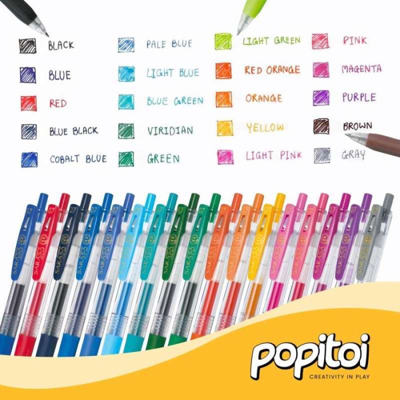 Promo Zebra Sarasa Clip Jjb15 Gel Pen 0.7 Mm Diskon 8% Di Seller ...