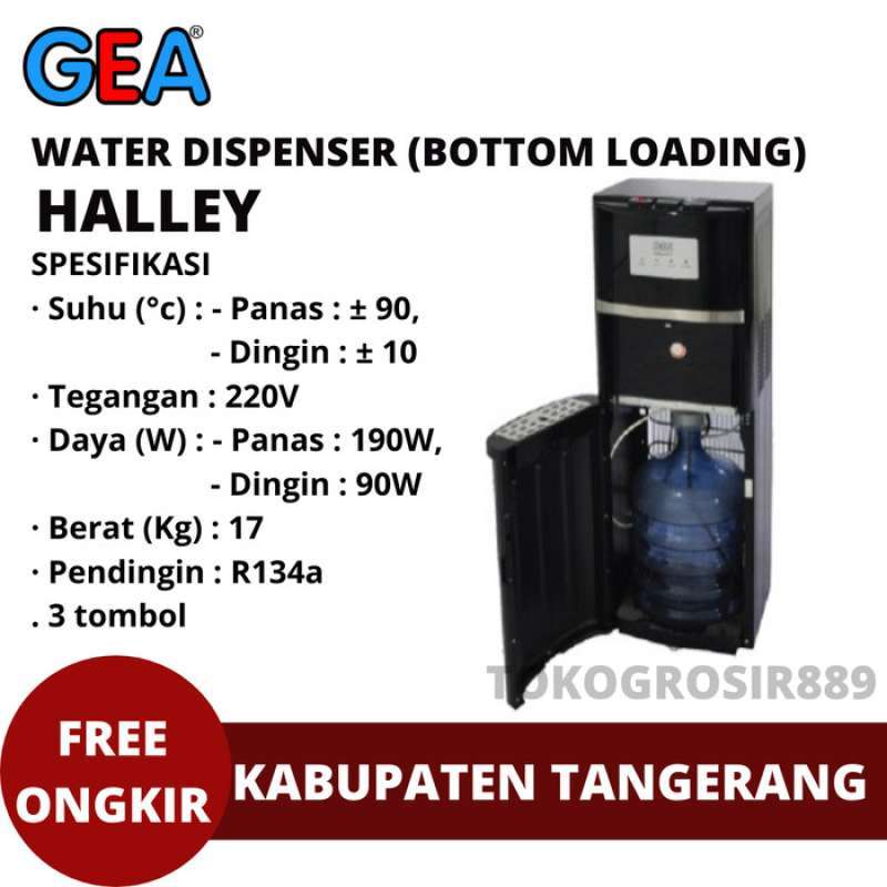Promo Gea/Getra/Rsa Water Dispenser Halley Bottom Loading/Galon Bawah ...
