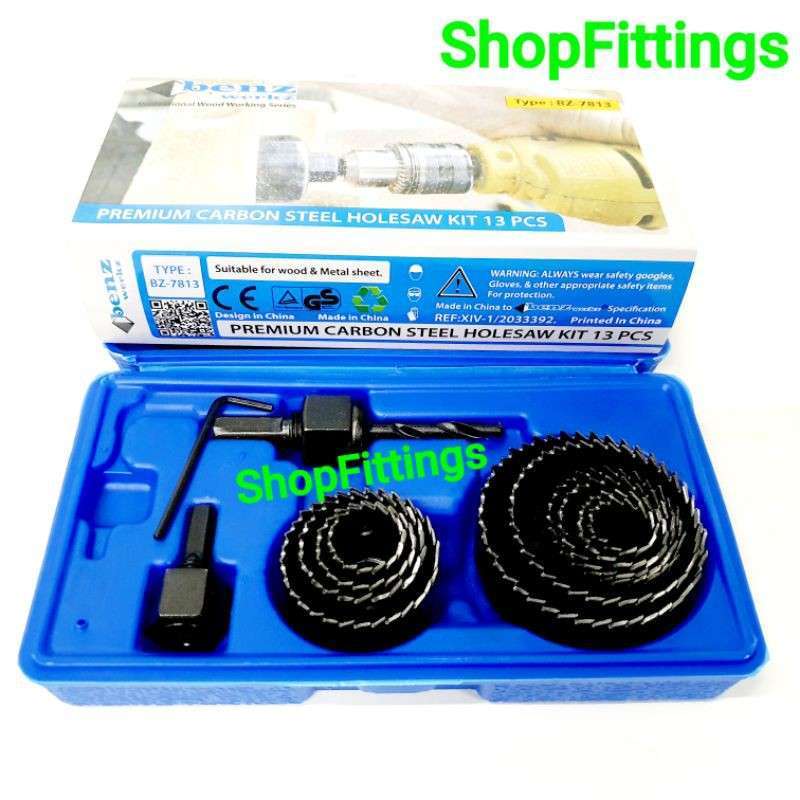 Jual Hole Saw Holesaw Set 13 Or 16 Pcs Mata Bor Pe Lubang Kayu Plastik ...