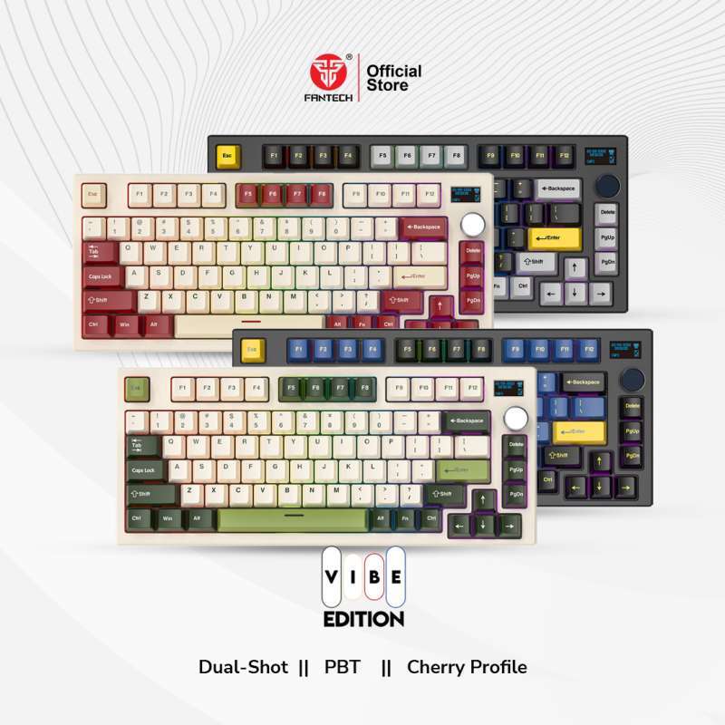 Jual Fantech MAXFIT81 Wireless 75% Mechanical Keyboard Gaming PBT VIBE ...
