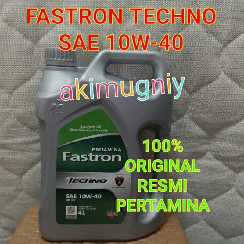 Promo Oli Mesin Pertamina Fastron Techno 10W-40 Galon 4L 100% Original ...