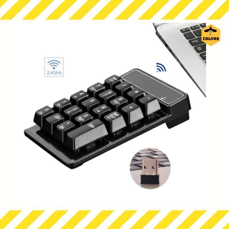 Promo Numeric Keypad Wireless Numpad Number Single Hand Keyboard Diskon ...