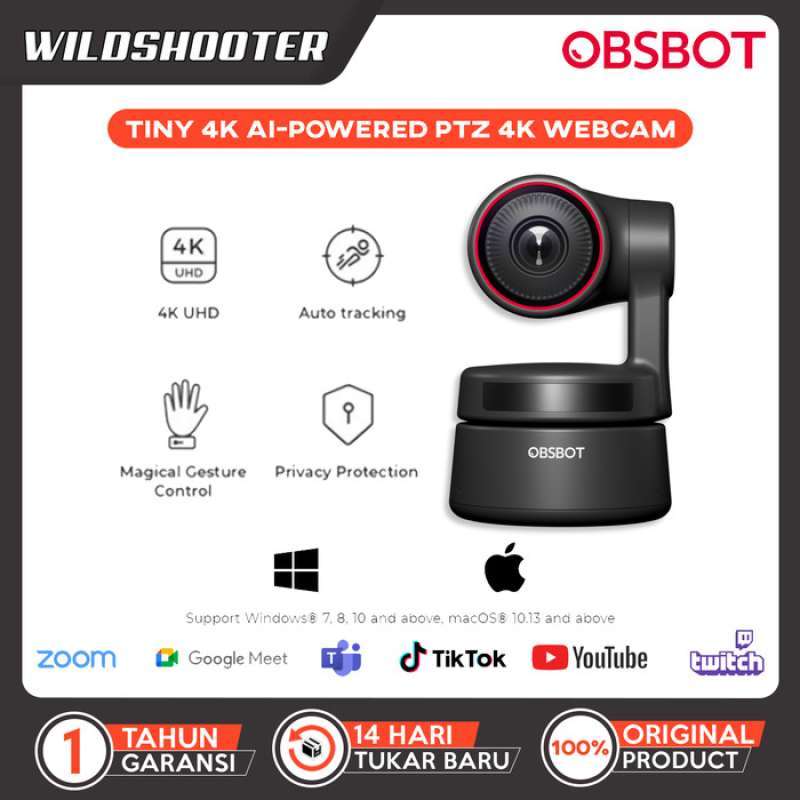 Jual Obsbot Tiny 4K AI-Powered PTZ 4K Webcam di Seller Indah Komputer - Tegal Alur, Kota Jakarta ...