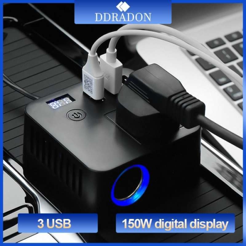 Jual Power Converter Listrik Dc Ke Ac Mobil Dc 12/24 V - Ac 220 V 150 ...