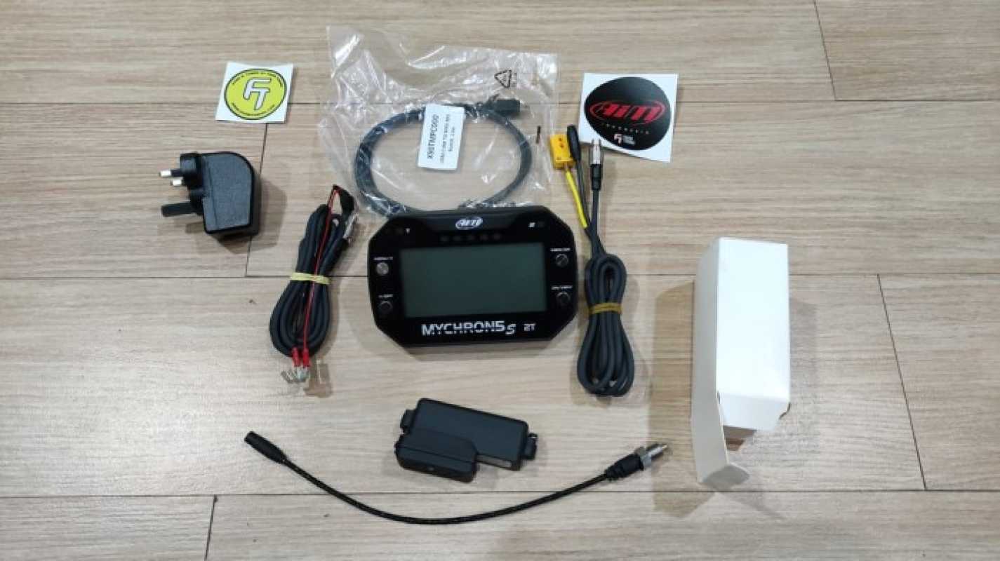 Jual Aim Mychron 5S 2T With Cht Sensor (Free External Power Cable 12V) di Seller Pusat Helm ...