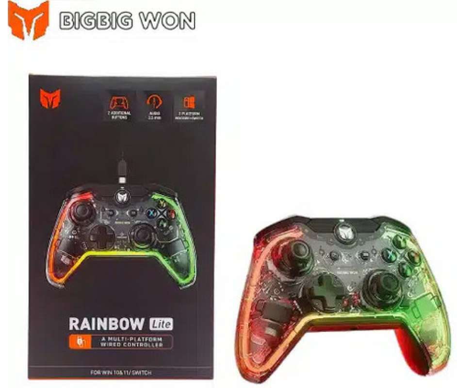 Promo Stick BIGBIG WON Switch Pro Controller RGB [Rainbow Lite] Wired ...
