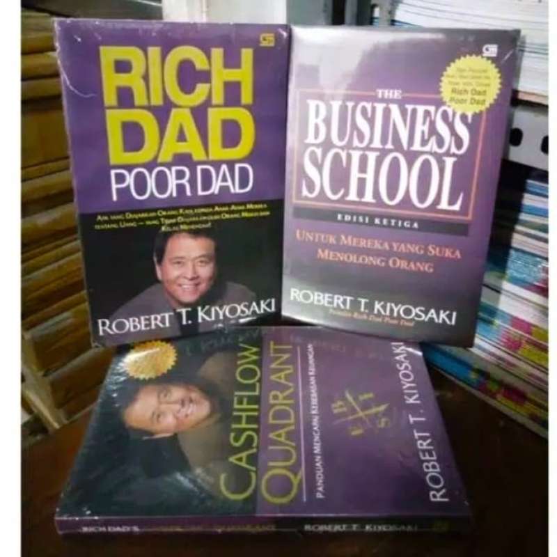 Promo Paket 3 Buku Rich Dad Poor Dad Cashflow Quadrant The Business
