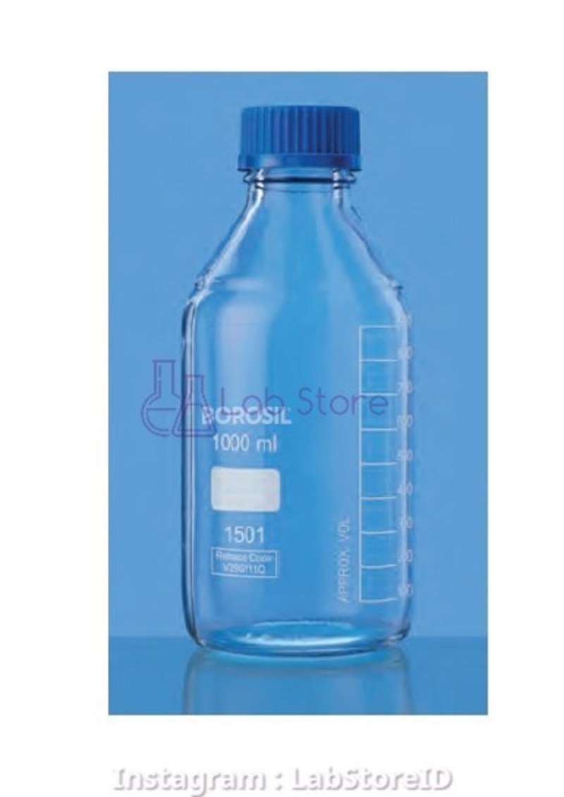 Jual Laboratory Bottle 1000 Ml Clear Botol Lab Botol Sampel Kaca ...