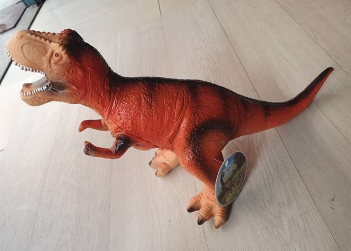 Jual mainan dinosaurus karet besar super jumbo t rex tyrannosaurus 50 ...