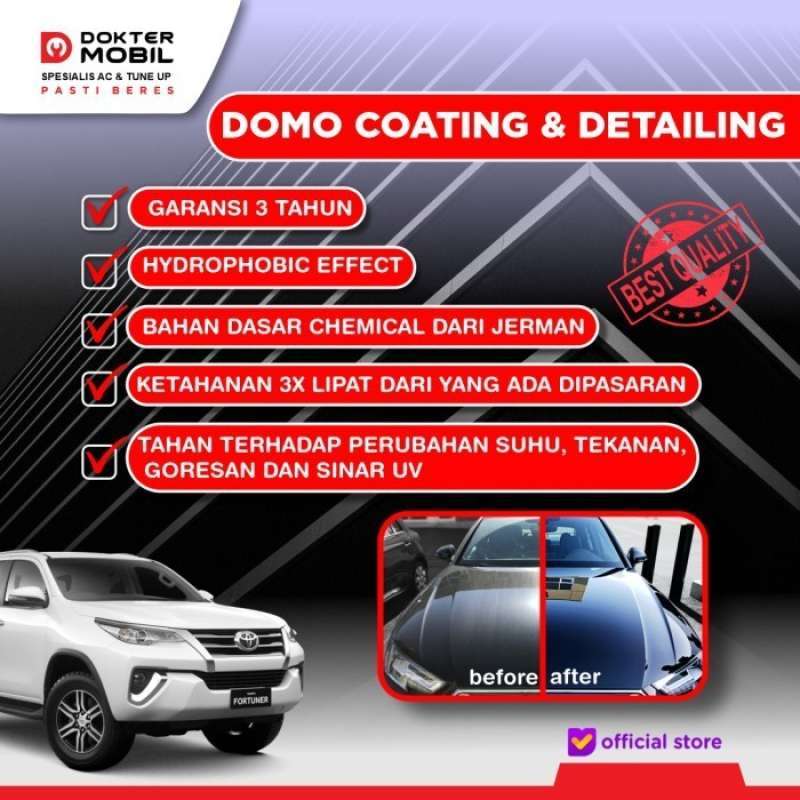 Jual DOMO Coating & Detailing Safir Lux Sports Car Mobil BMW Mercedes ...