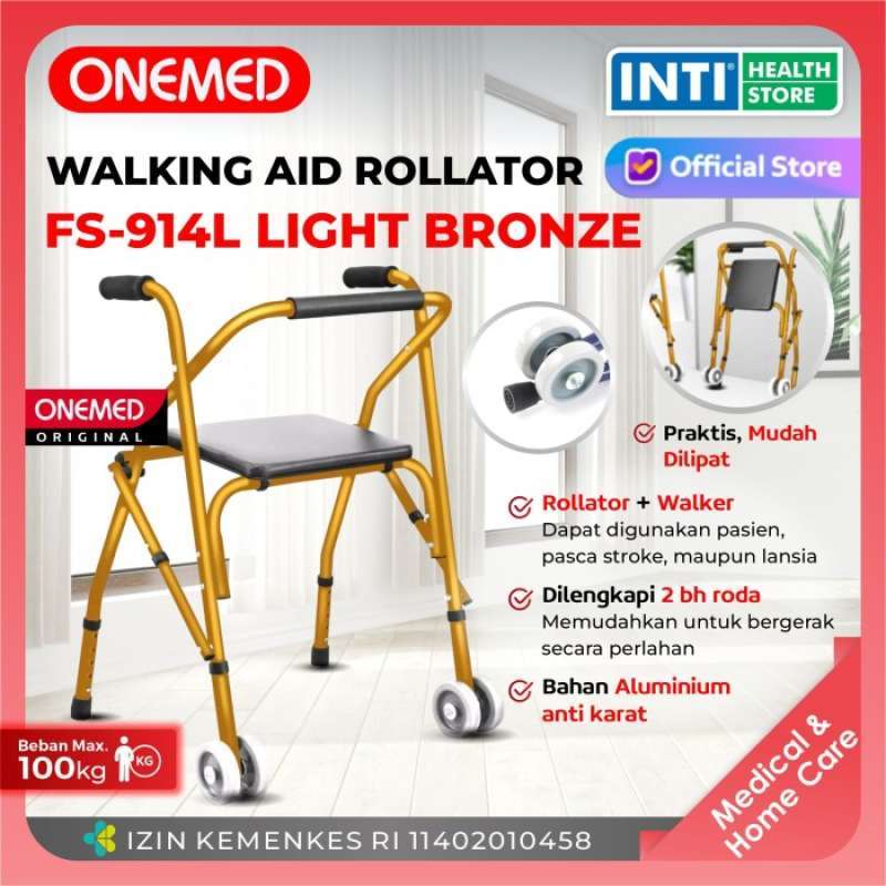 Promo Onemed | Rollator Walker + Roda Fs 914L | Alat Bantu Jalan Onemed Diskon 23% di Seller PT ...