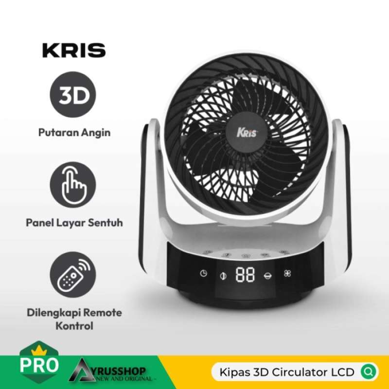 Promo Kipas Angin Air Circulator 9In Remote/Swing/Lcd Display/Kris ...