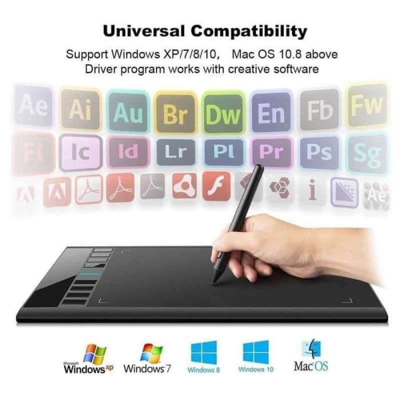 Promo USB Drawing Tablet Graphic Design Painting Grafis PC Laptop Alas ...