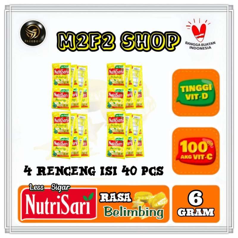 Promo NutriSari Minuman Serbuk Less Sugar Belimbing Sachet - 6 gr ...