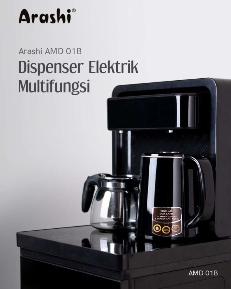 Promo Dispenser Air Galon Bawah Arashi Amd01B Dengan Touchscreen Dan ...