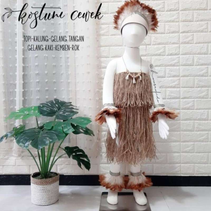 Promo Baju adat anak Kostum adat papua Rok papua Diskon 23% di Seller ...