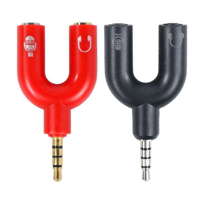 Promo Taffstudio Splitter Audio Shape U 3.5mm Ke Headphone & Mic ...