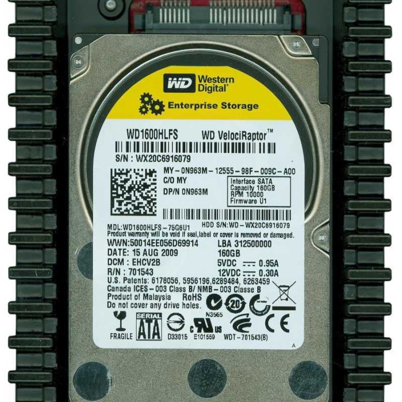 Jual Hardisk / Hdd Enterprise Merk Wd Velociraptor 160gb 10.000rpm No ...