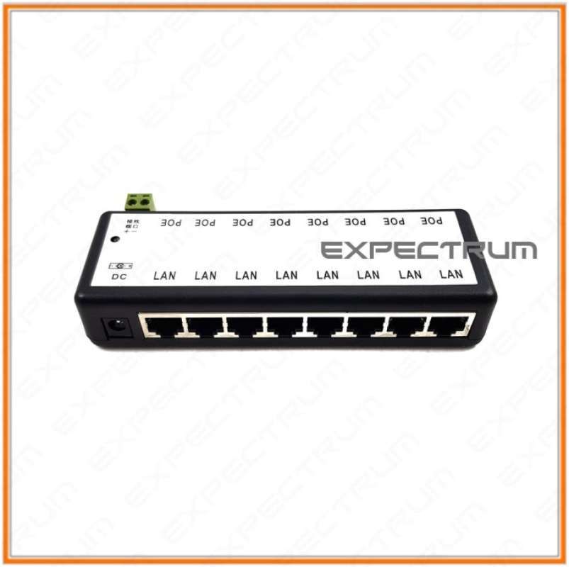 Promo Passive 8 Port POE Injector / Pasif POE IP CCTV Camera VOIP ...